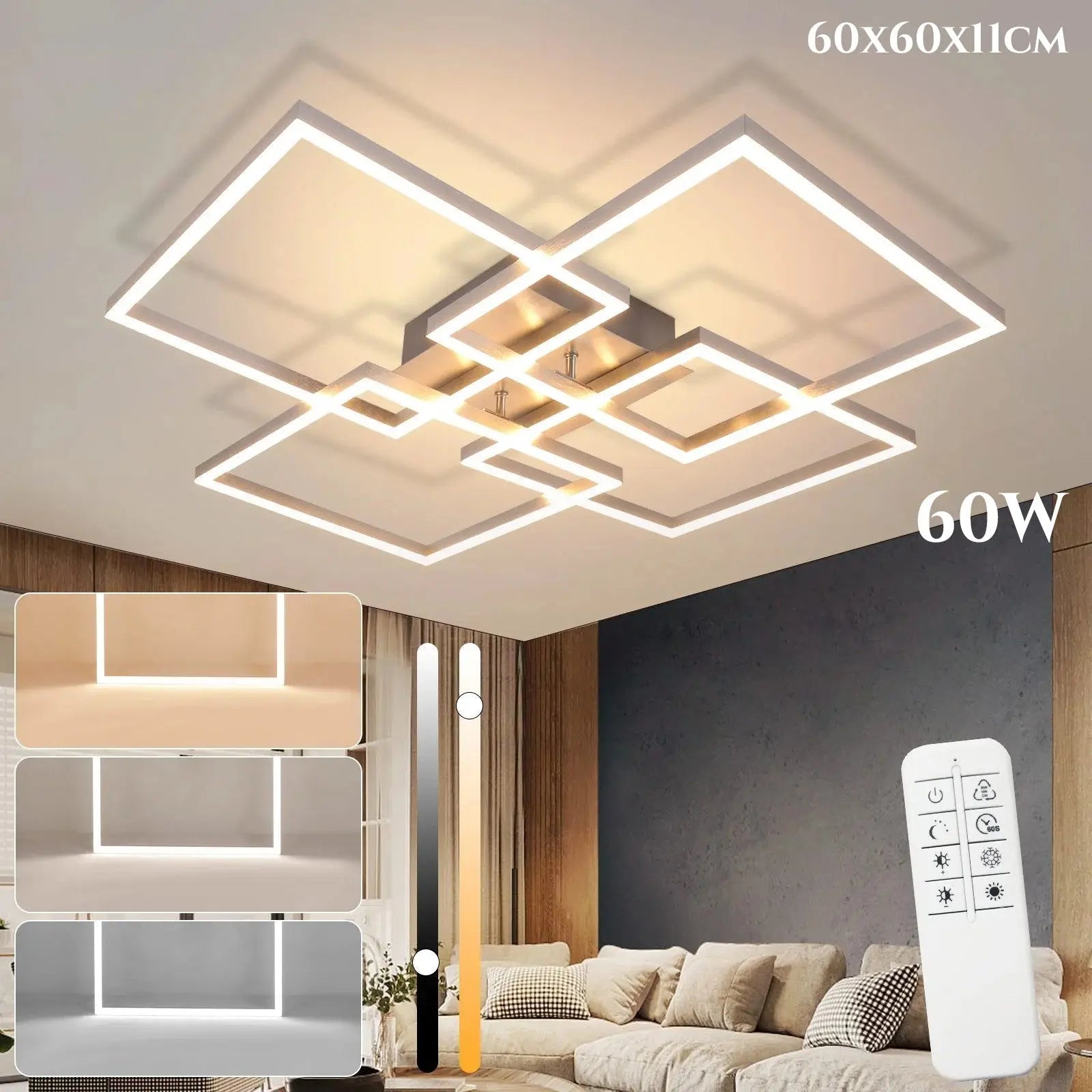 Moderen LED stropni panel - 60W (60×60 cm) – Top Proizvodi